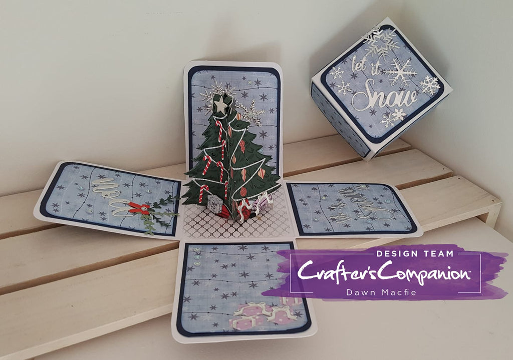 Make A Christmas Tree Exploding Box Project! | Crafters Companion EU