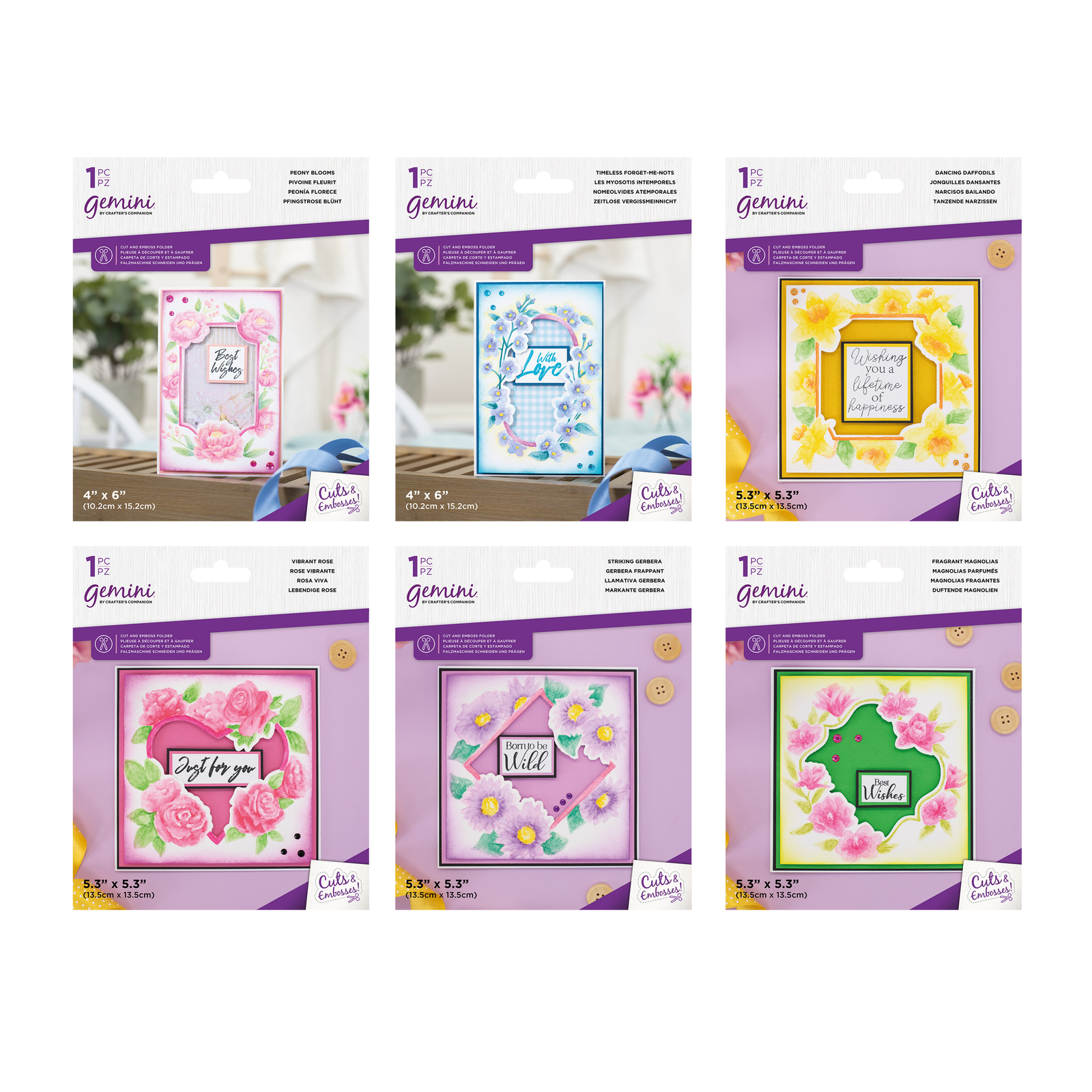 Floral Frame Cut & Embossing Folder Selection | Crafters Companion EU