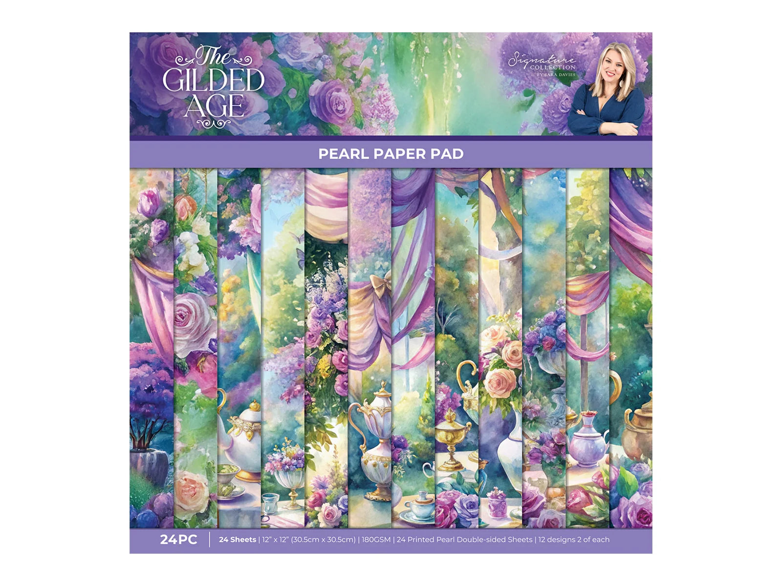 Sara Signature The Gilded Age - 12x12” Paper Pad | Crafters Companion EU
